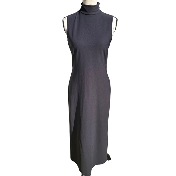 Boston Proper | Dresses | Boston Proper Medium Sleeveless Black Mock ...